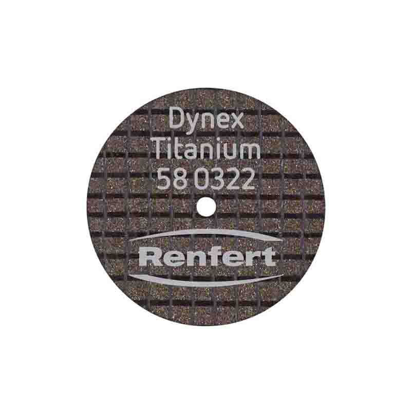 Dynex Titanium disques à tronçonner - Renfert 22 x 0,3 mm - CAP Dentaire