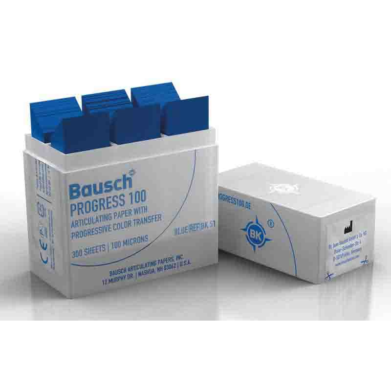 Papier à articuler Progress 100® - Bausch Bleu - 100µ - CAP Dentaire