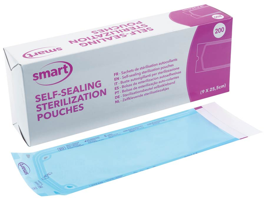 Sachets Sterilisation Ste Auto 9X25,5Cm Smart (200) - SMART